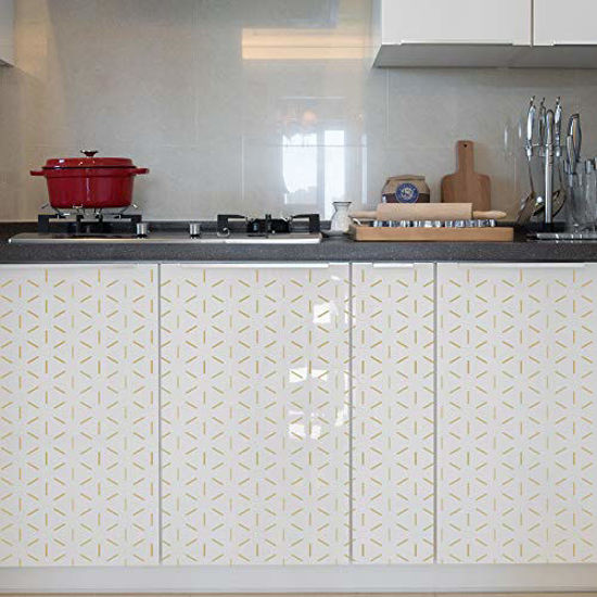 GetUSCart- Geometric Simple Pattern Wall Stencil for Painting, 12? x 12 ...