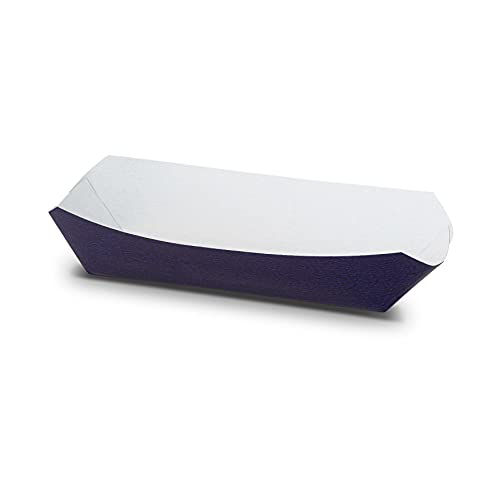 GetUSCart- Blue Paper Hot Dog Tray or Plate (Standard Size) with Grease ...