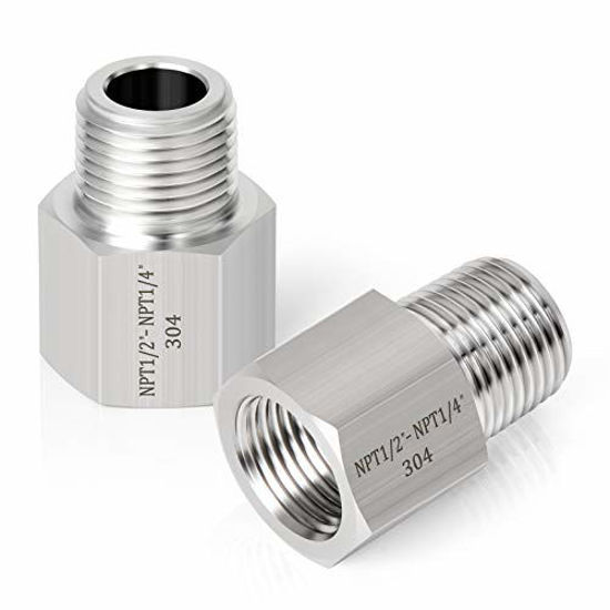 GetUSCart- TAISHER 2PCS Forging of 304 Stainless Steel Fitting, Reducer ...