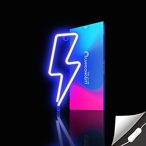 GetUSCart- Lumoonosity Lightning Bolt Neon Signs, USB Powered Led ...