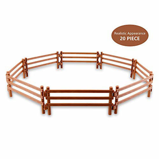 GetUSCart- Toymany 18-20PCS Corral Fencing Accessories Playset Includes ...