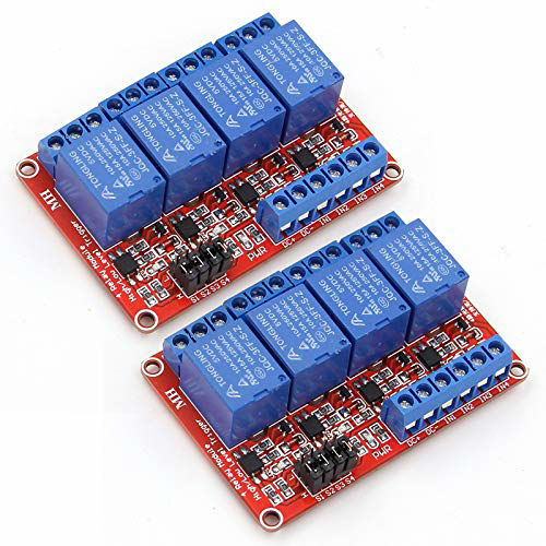 GetUSCart- ANMBEST 2PCS 4 Channel 5V Relay Module with Optocoupler High ...