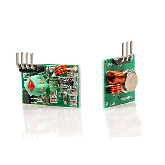 GetUSCart- DollaTek 10Pcs 433MHz RF Wireless Transmitter and Receiver Module Kit for Arduino ...