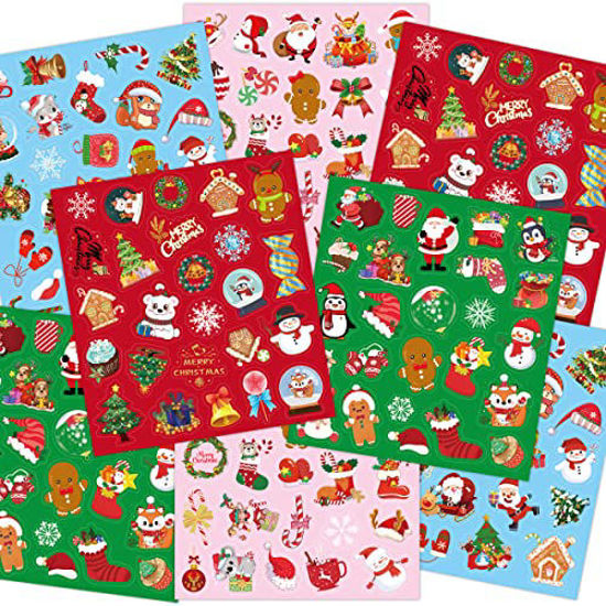 GetUSCart- Christmas Stickers for Kids 200 Holiday Stickers for Party ...