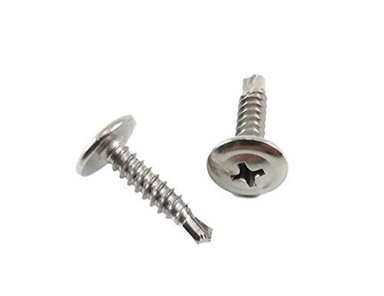 GetUSCart- 410 Stainless #8 x 3/4" Wafer Head Philips Self Drilling ...