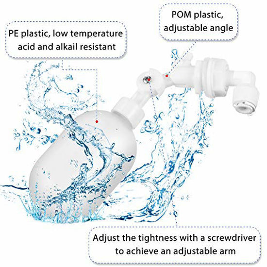 GetUSCart- Water Filter Float Ball Valve 1/4 Inch Adjustable Float ...