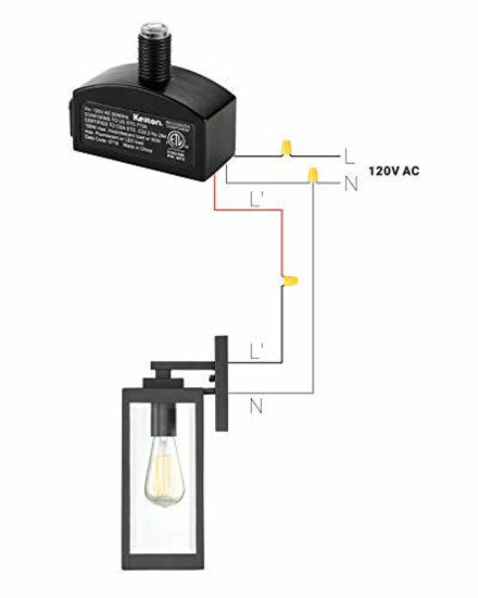 GetUSCart- Keilton 120V AC Dusk to Dawn Photocell Light Sensor, Outdoor ...