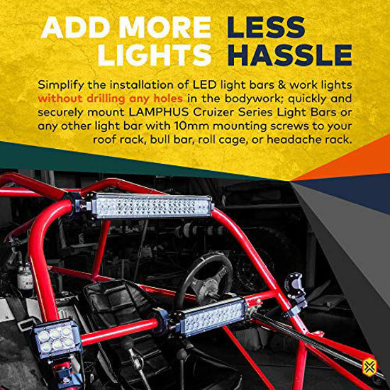 GetUSCart- Off-Road ATV UTV Light Bar Mounts Mounting Bracket Bar Clamp ...