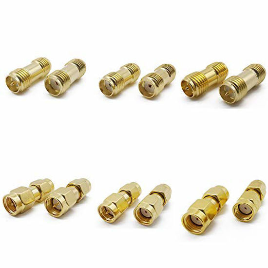 GetUSCart- ALLiSHOP SMA Connectors kit 18 Type SMA RP-SMA Adapter Plug ...
