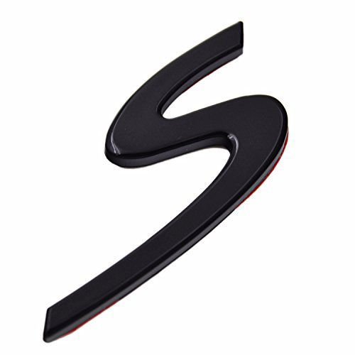 GetUSCart- Zorratin Gloss Black"S" S Letter Rear Trunk Boot Lid Hatch ...