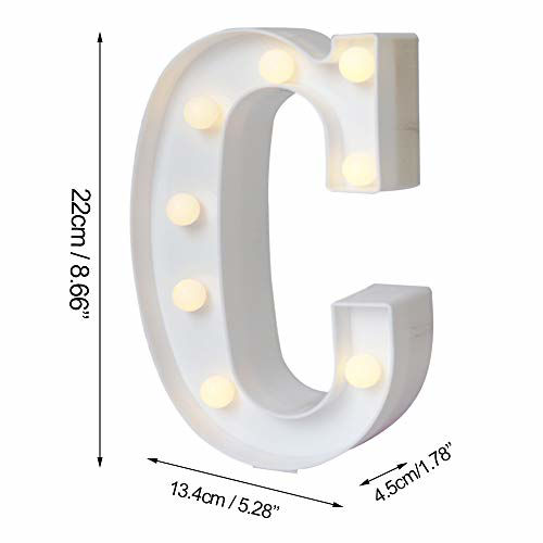 GetUSCart- LED Marquee Letter Lights 26 Alphabet Light Up Name Sign ...