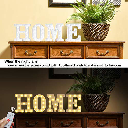 GetUSCart- LED Marquee Letter Lights 26 Alphabet Light Up Name Sign ...