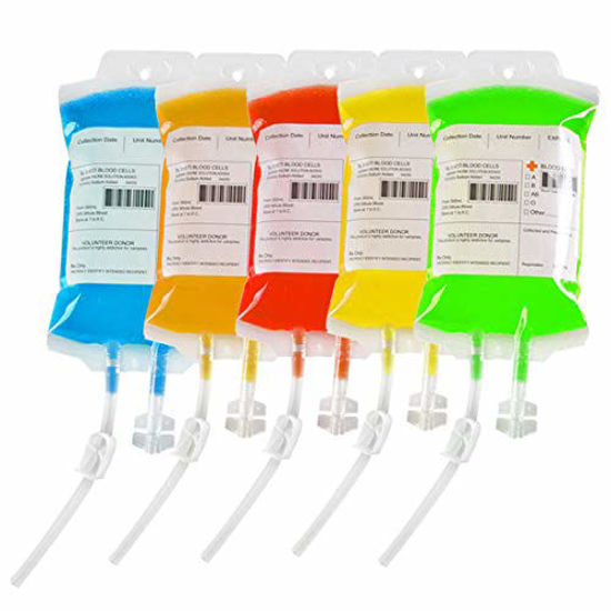 GetUSCart- 10 Packs Halloween Blood IV Bag Reusable Energy Drink ...