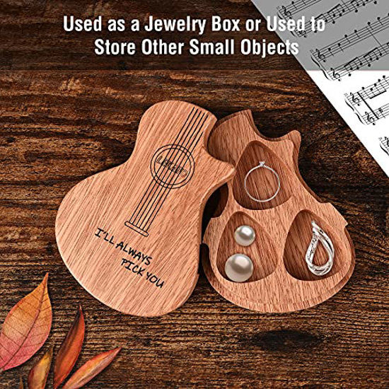 GetUSCart- LEKATO Guitar Picks 12 Pack with Wooden Guitar Pick Box ...