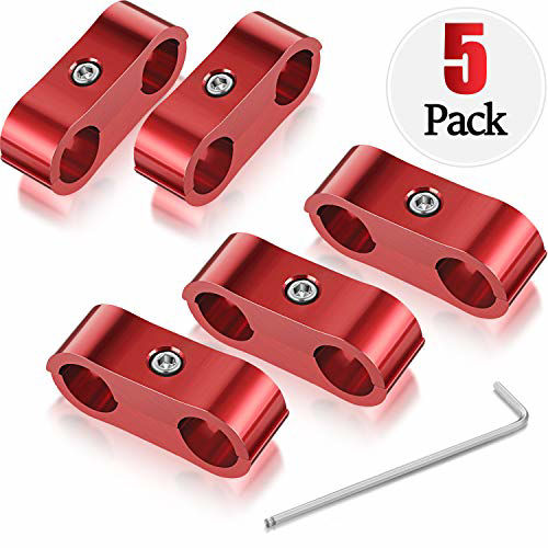 GetUSCart- 5 Pieces Separator Clamp Fuel Line Mounting Clamps Aluminum ...