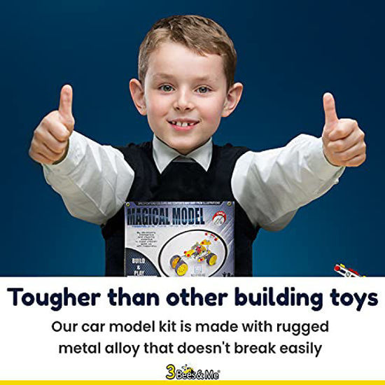 GetUSCart- 3 Bees & Me STEM Car Building Erector Toy Kit | Educational ...