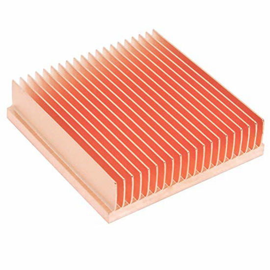 GetUSCart- DIY Pure Copper Skiving Fin Heatsink 40x40x10mm / 1.57x1 ...
