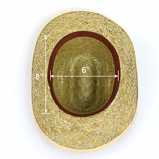 GetUSCart- GiftExpress 2-Pack Cowboy Straw Hats for Barndance Cowboy ...