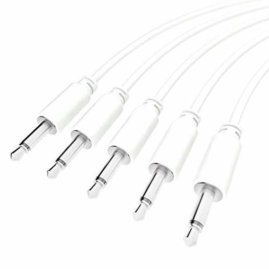 GetUSCart- ExcelValley - 5 Pack - Mono Modular Patch Cables - TS 3.5mm ...