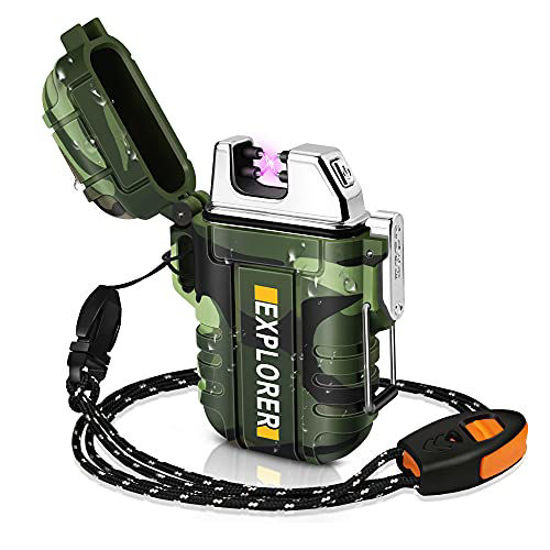 GetUSCart- Lafagiet Waterproof Arc Lighter, Outdoor Dual Plasma Arc ...