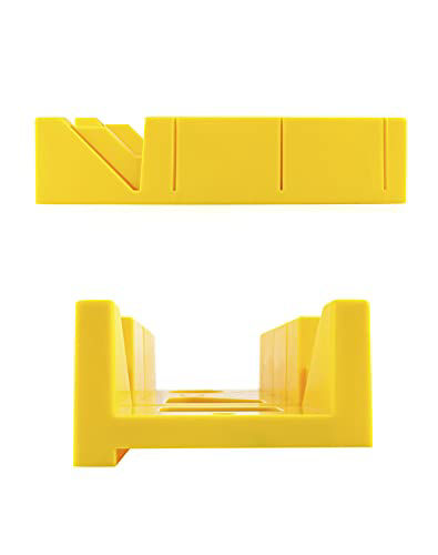 GetUSCart- QWORK Plastic Mitre Box, 12" Lightweight Mountable Wood ...