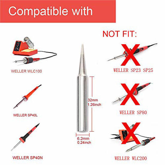 GetUSCart- SolderFun Soldering Tips for Weller WLC100,Weller SP40/SP40N ...