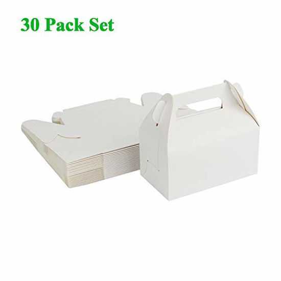 GetUSCart- NICEWAY 30 Pack White Gable Gift Boxes Recycled Kraft Gift ...