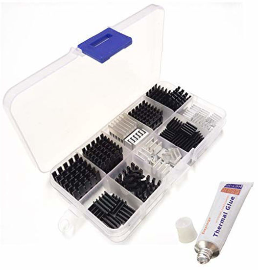 GetUSCart- Easycargo 100pcs Heatsink Assortment Kit Small Cooler ...