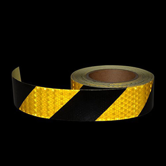 GetUSCart- 2" X 30 Feet Reflective Safety Hazard Caution Tape Yellow ...