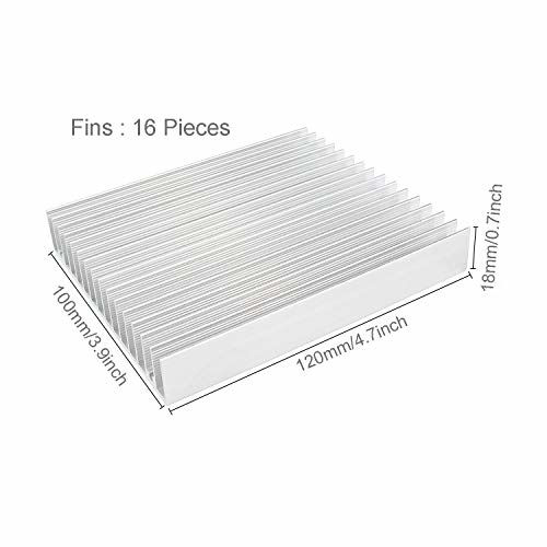 GetUSCart- Aluminum Heat Sink Heatsink Module Cooler Fin for High Power ...