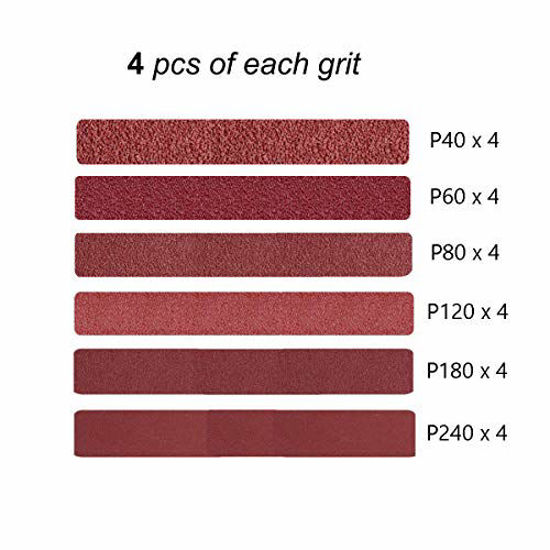 GetUSCart- Aiyard 1/2 x 18 Inch Aluminum Oxide Sanding Belts, 40/60/80 ...