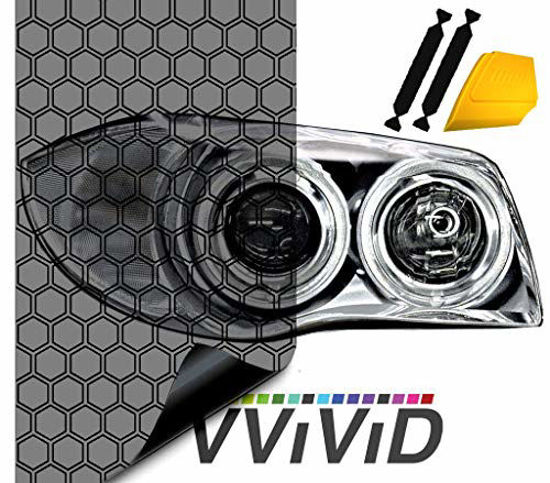 GetUSCart- VViViD Hex+ Light Air-Tint Headlight Vinyl (16" x 60" (w ...