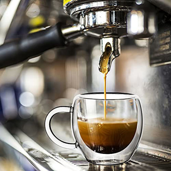 GetUSCart- 2-Pack 2.5 Oz Espresso Cups With Handle,Espresso Shot ...