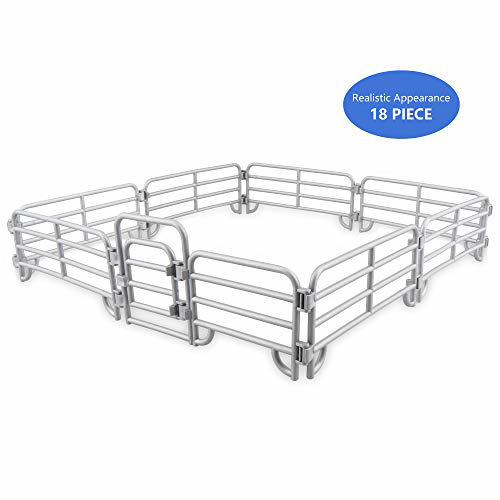 GetUSCart- Toymany 18-20PCS Corral Fencing Accessories Playset Includes ...
