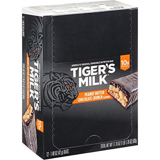 GetUSCart- Tiger's Milk Peanut Butter Chocolate Crunch Flavored Protein ...
