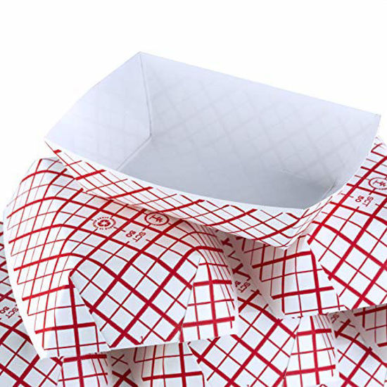 GetUSCart- Heavy Duty, Grease Resistant 2 Lb Paper Food Trays 100 Pack ...