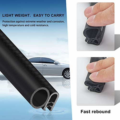 GetUSCart- MYFAMIREA Car Door Rubber Seal Strip with Side Bulb, 10 Feet ...