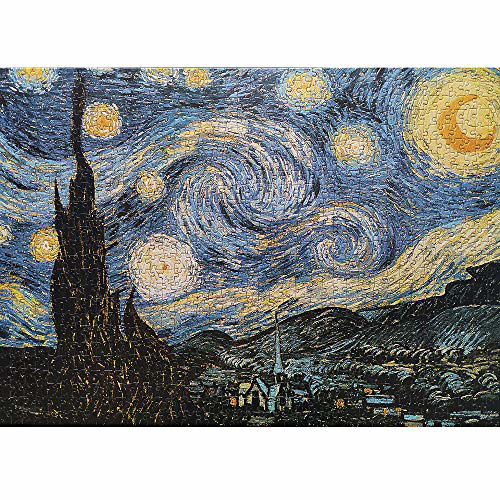GetUSCart- BEIWO Puzzle-Starry Night by Vincent Van Gogh Jigsaw Puzzles, 1000 Piece Puzzles for ...
