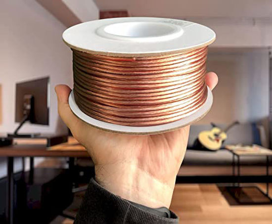 GetUSCart- Kinter 100ft 16-Gauge Audio Stereo Speaker Wire Cable, 100 ...