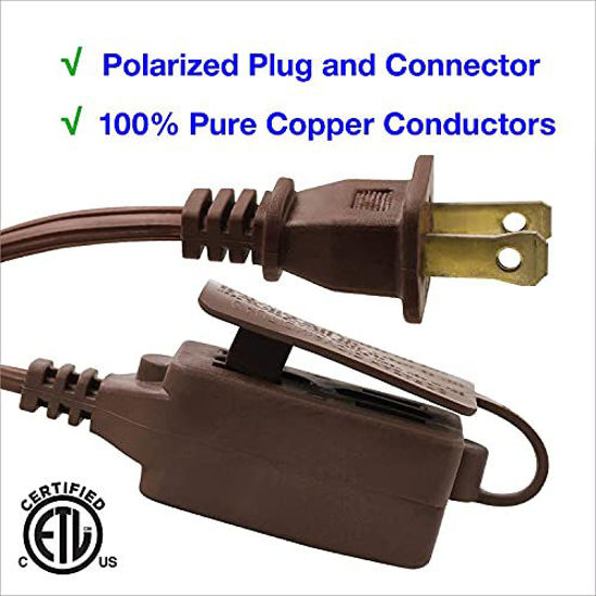 GetUSCart- Clear Power 2-Pack 9 ft 3 Outlet Indoor Extension Cord 16/2 ...