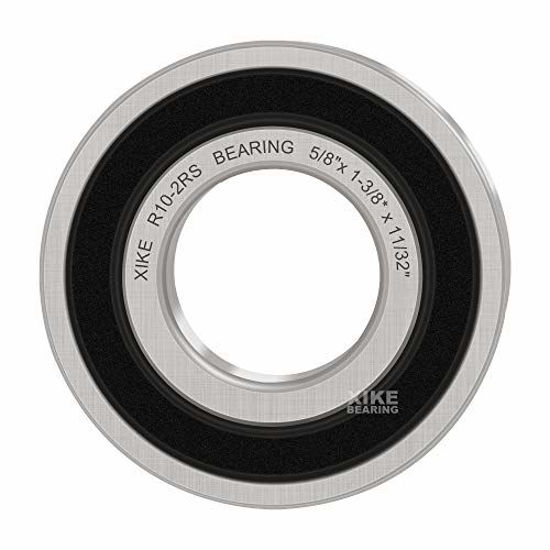 GetUSCart- XiKe 10 Pcs R10-2RS Double Rubber Seal Bearings 5/8" x 1-3/8 ...