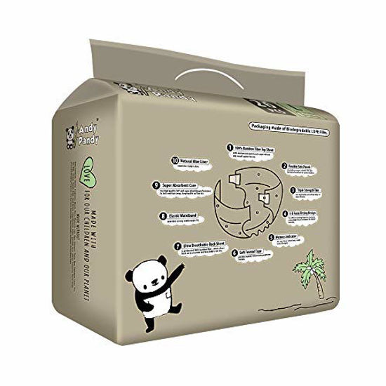 GetUSCart- Andy Pandy Bamboo Disposable Diapers, Large, White, 20-31 ...