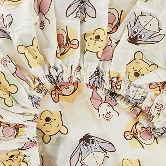 GetUSCart- Disney Winnie the Peeking Pooh 100% Cotton Fitted Crib Sheet ...