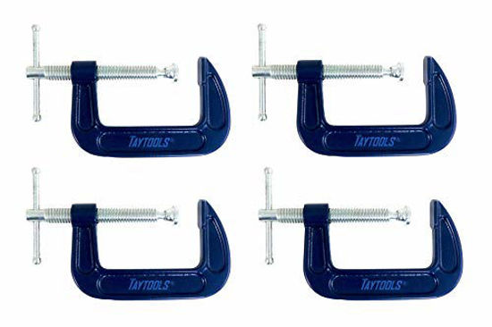 GetUSCart- 4 Pack Taytools 2 Inch C Clamps Malleable Steel Frame Power ...