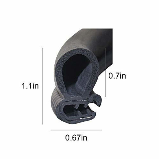 GetUSCart- Car Door Rubber Seal Strip Trim Seal with Side Bulb for Cars ...