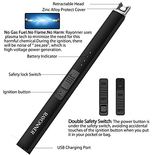 GetUSCart- RAYONNER Lighter Electric Lighter Candle Lighter ...