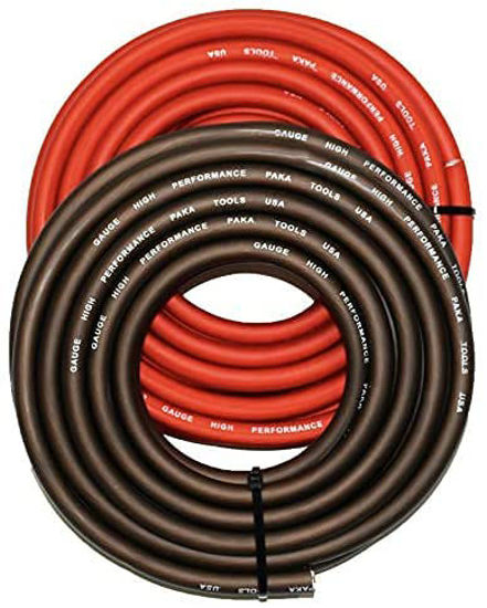 GetUSCart- Real 4 Gauge Wire 5FEET Black/ 5FEET RED , Amplifier Power ...