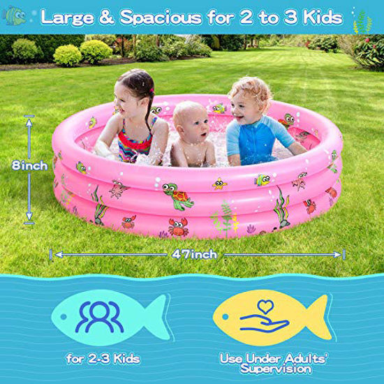 GetUSCart- Garden Round Inflatable Baby Swimming Pool, Portable ...