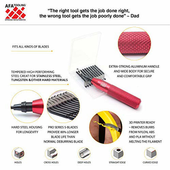 GetUSCart- AFA Tooling Deburring Tool with a Blade and 10 BS1018 High ...
