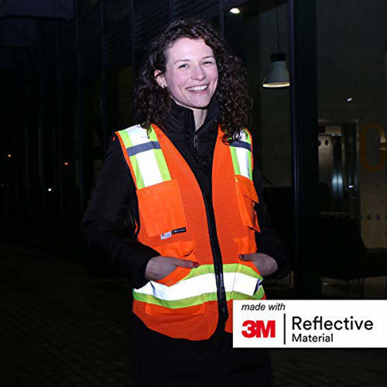 GetUSCart- Salzmann 3M Multi-Pocket Safety Mesh Vest | High Visibility ...